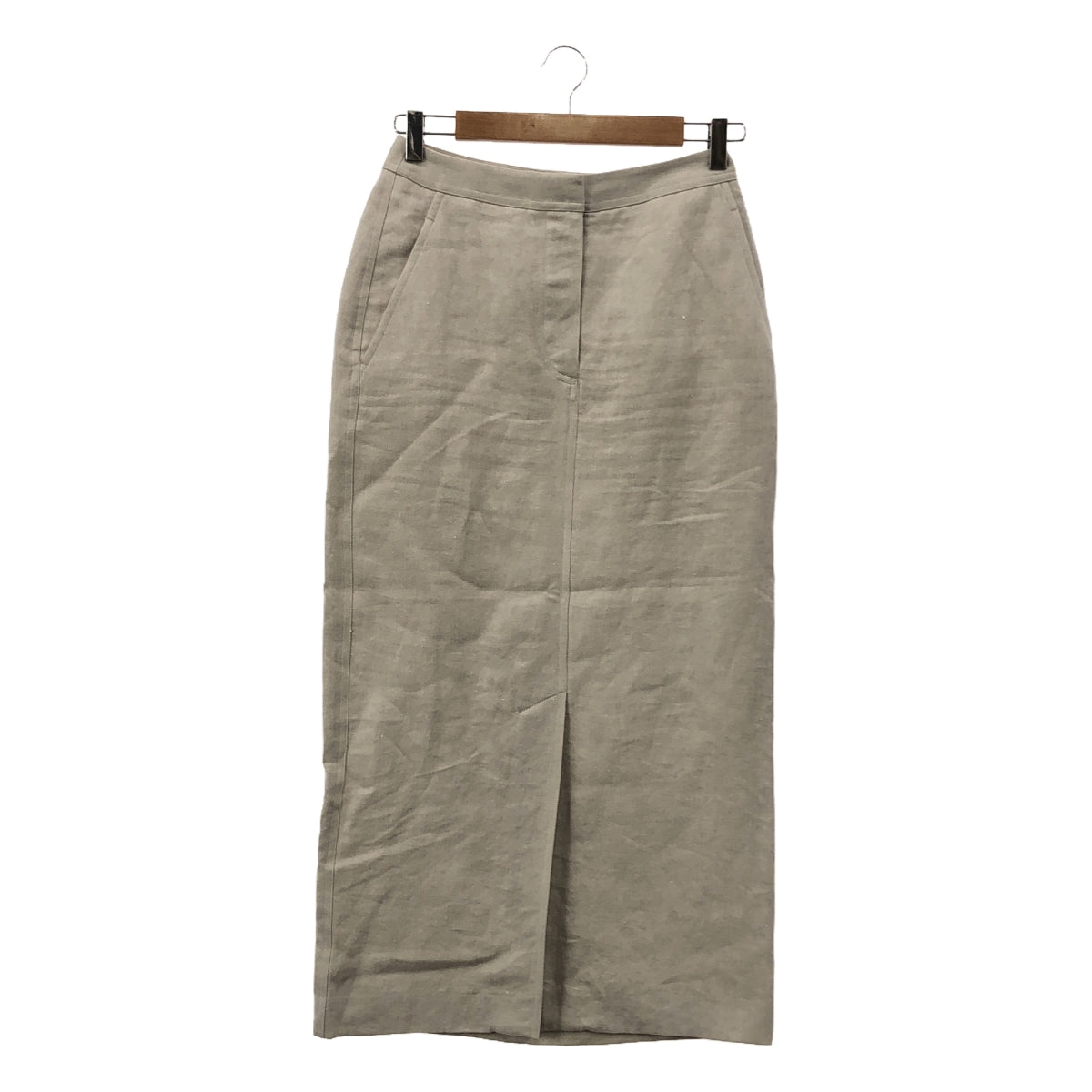 CINOH / チノ | 2022SS | リネン フロントスリット タイトスカート | 36 | – KLD